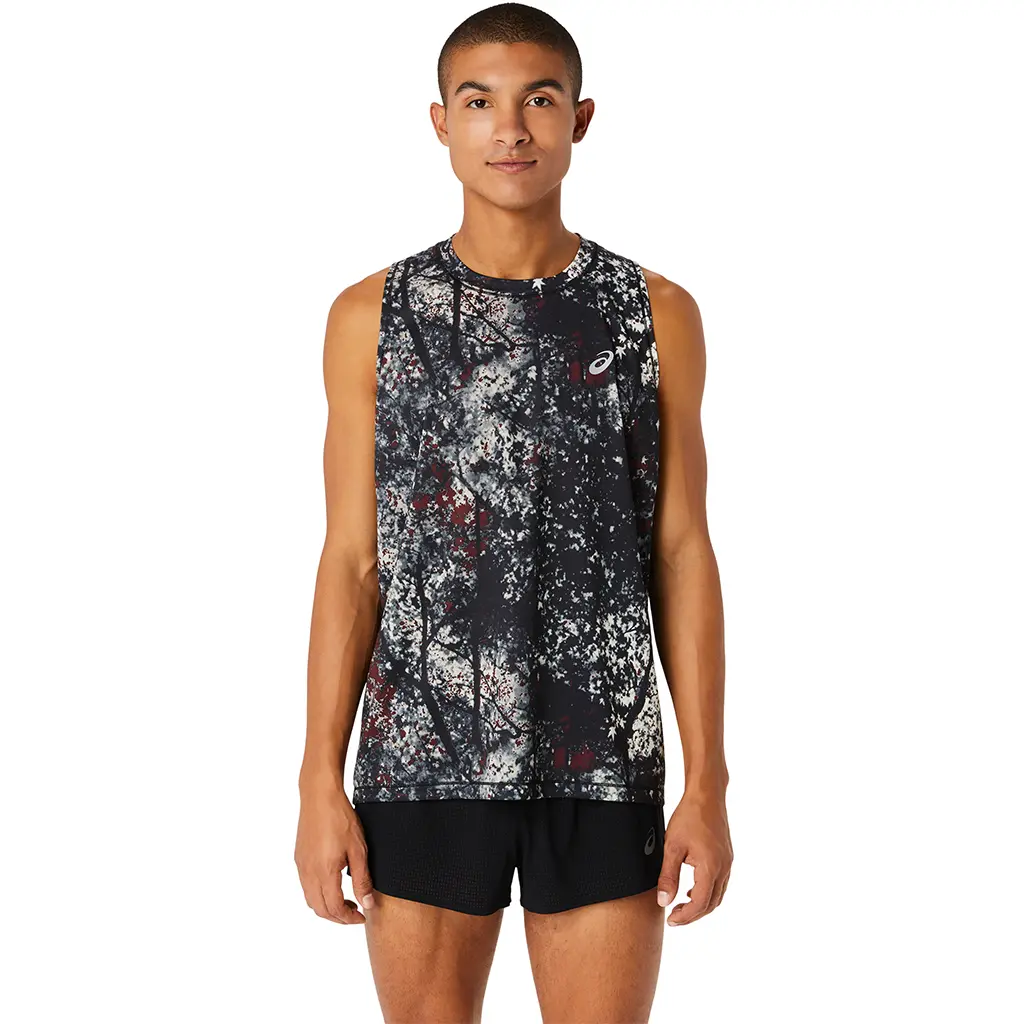 Asics Aop Singlet Ανδρικό Κοντομάνικο - 2011C884-001 Asics Greece